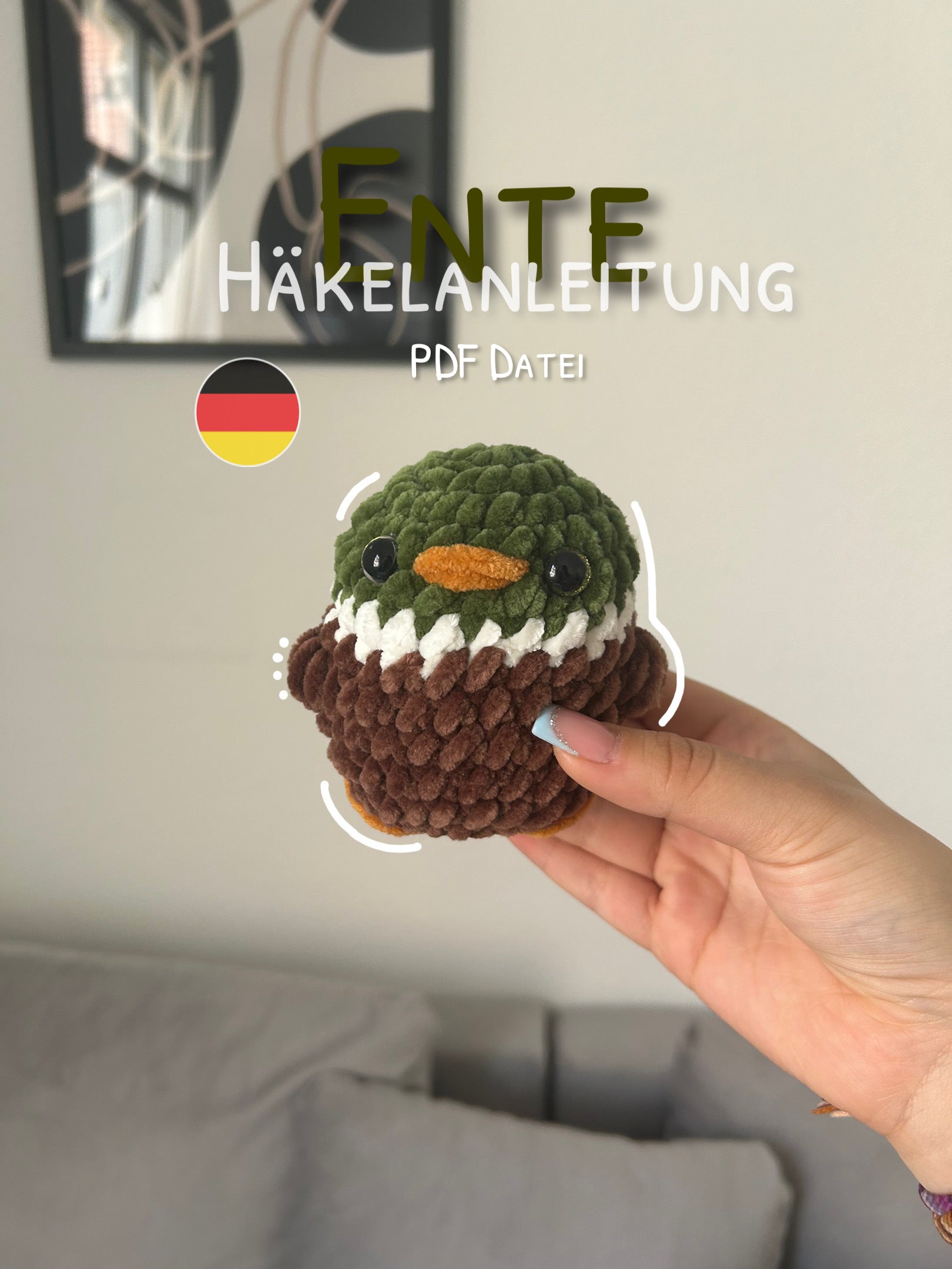 Ente Häkelanleitung | digital | deutsch – Lailas Häkelwelt